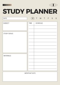 Free Exam Timetable Templates | Exam Revision Planner