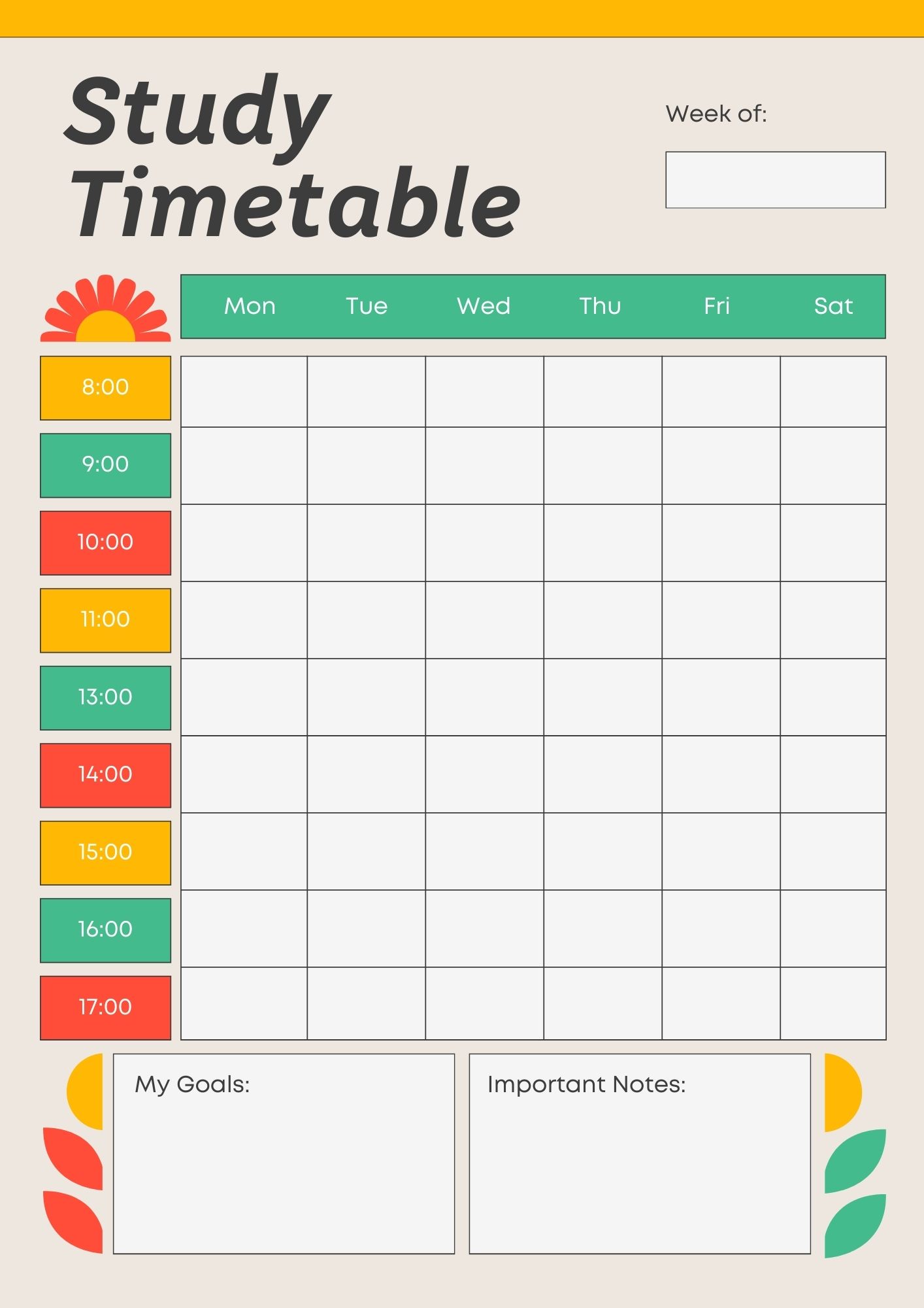 5 Must Have Templates for School Students - Stay Organized