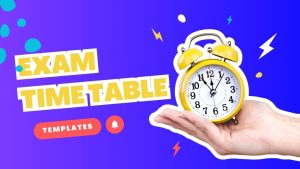 Free Exam Timetable Templates | Exam Revision Planner