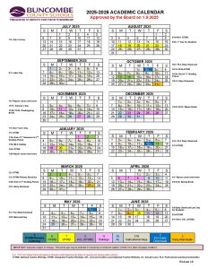 Buncombe County Schools Calendar 2025-2026